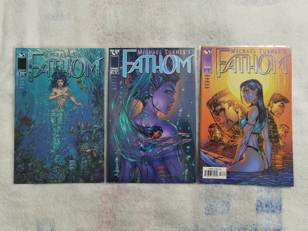 FATHOM (1998 1st series) issue 1, 2, 3. created, written and drawn by Michael Turner. [Image ...