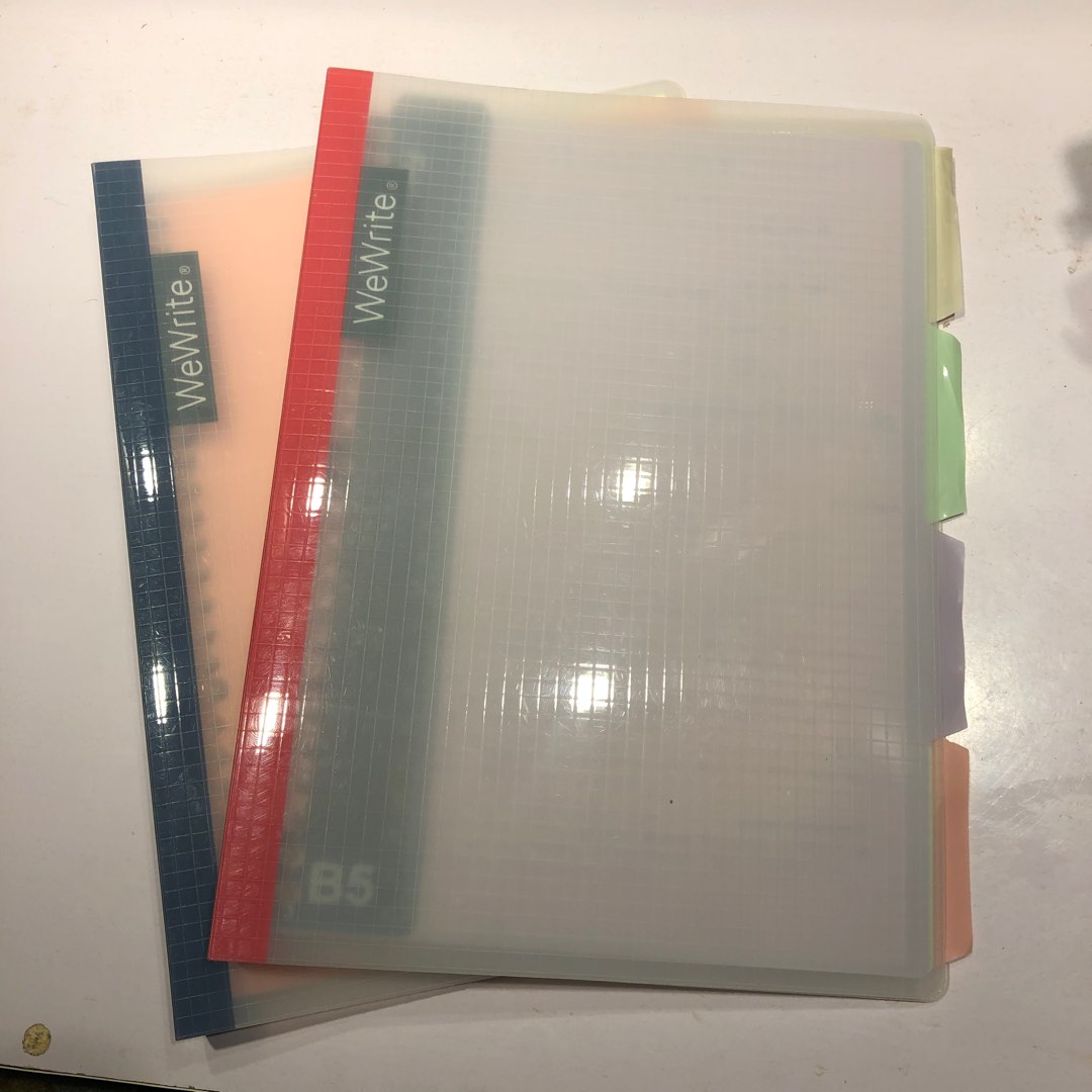 Foldermate B5 Binder Notebook (dividers included), Hobbies & Toys ...