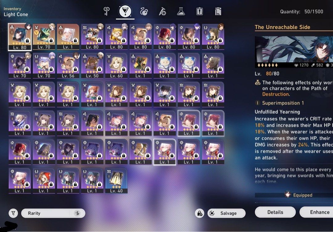 Honkai Star Rail Acheron/Blade main account w/ Bronya well built team ...