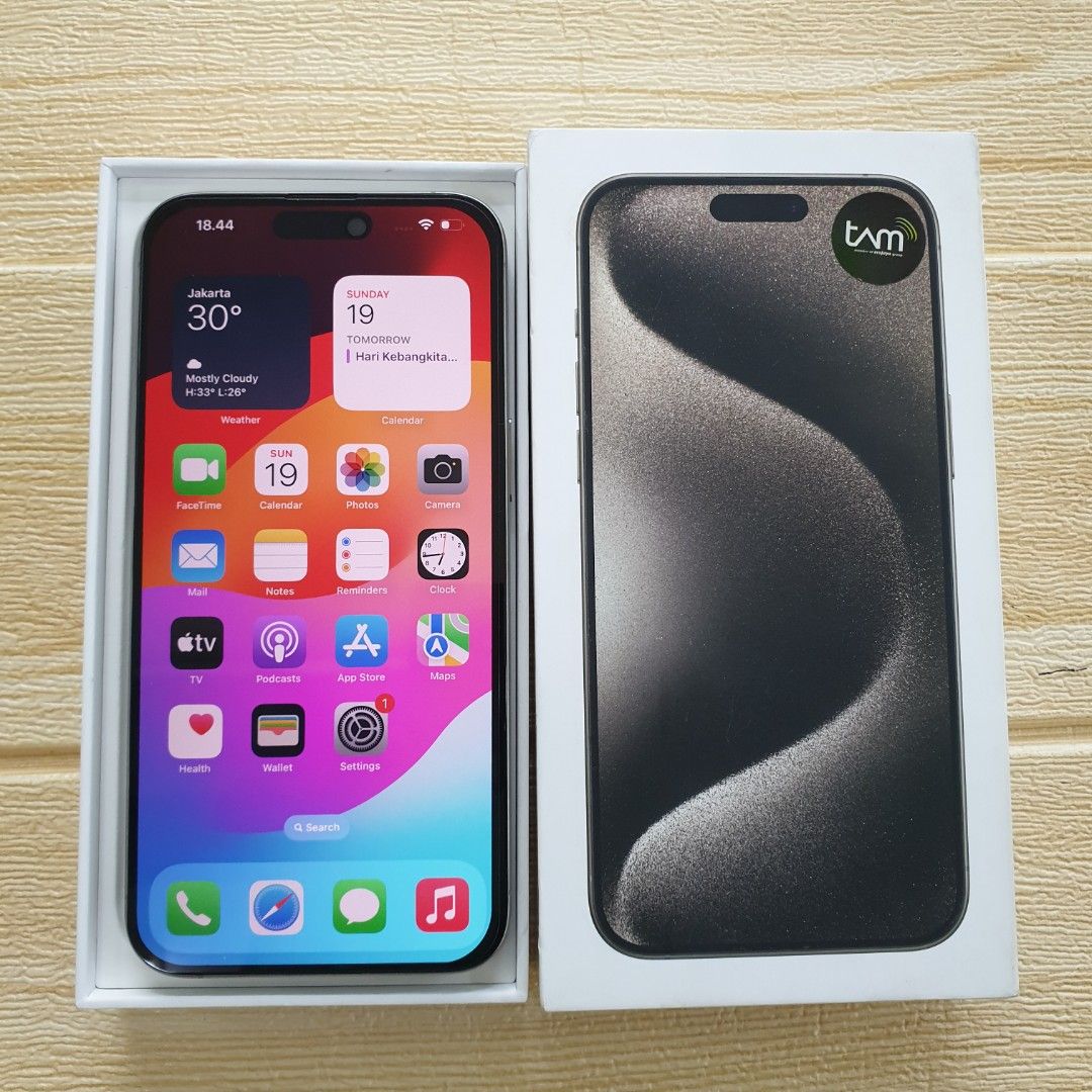 iPhone 15 Pro Max 256gb Garansi Resmi iBox, Telepon Seluler & Tablet ...