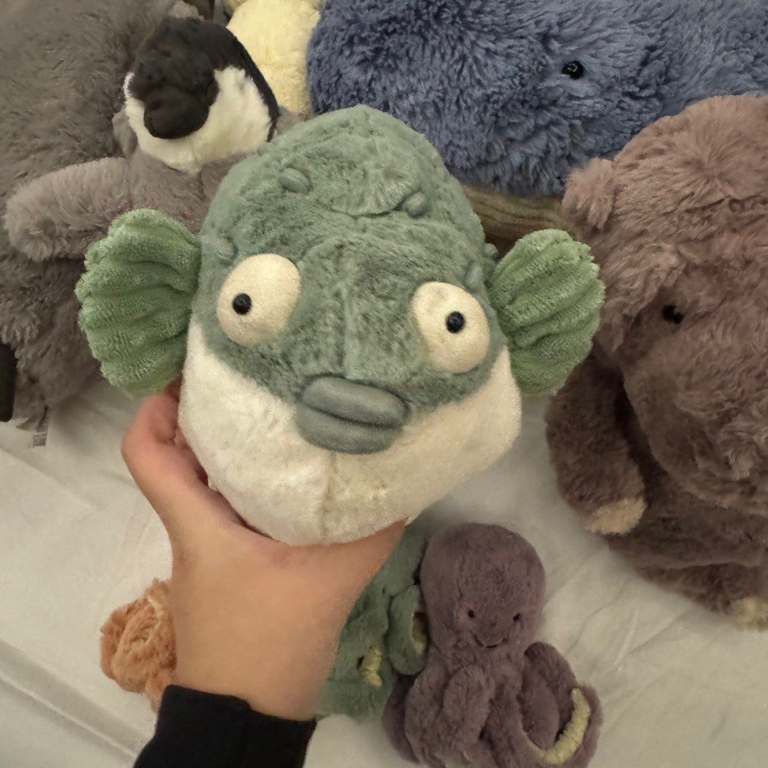 jellycat tiny octopus (maya/odell/odyssey) medium/large percy penguin ...