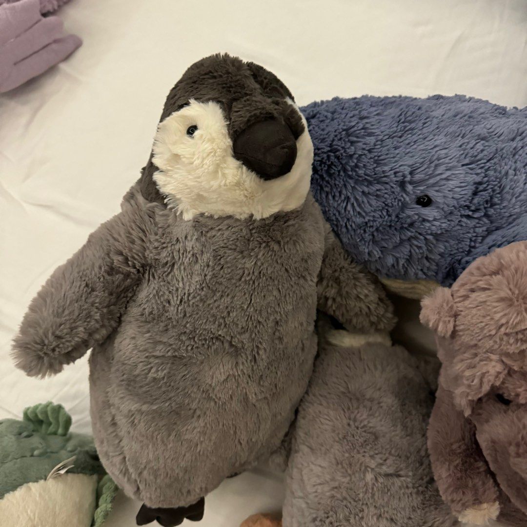 jellycat tiny octopus (maya/odell/odyssey) medium/large percy penguin ...