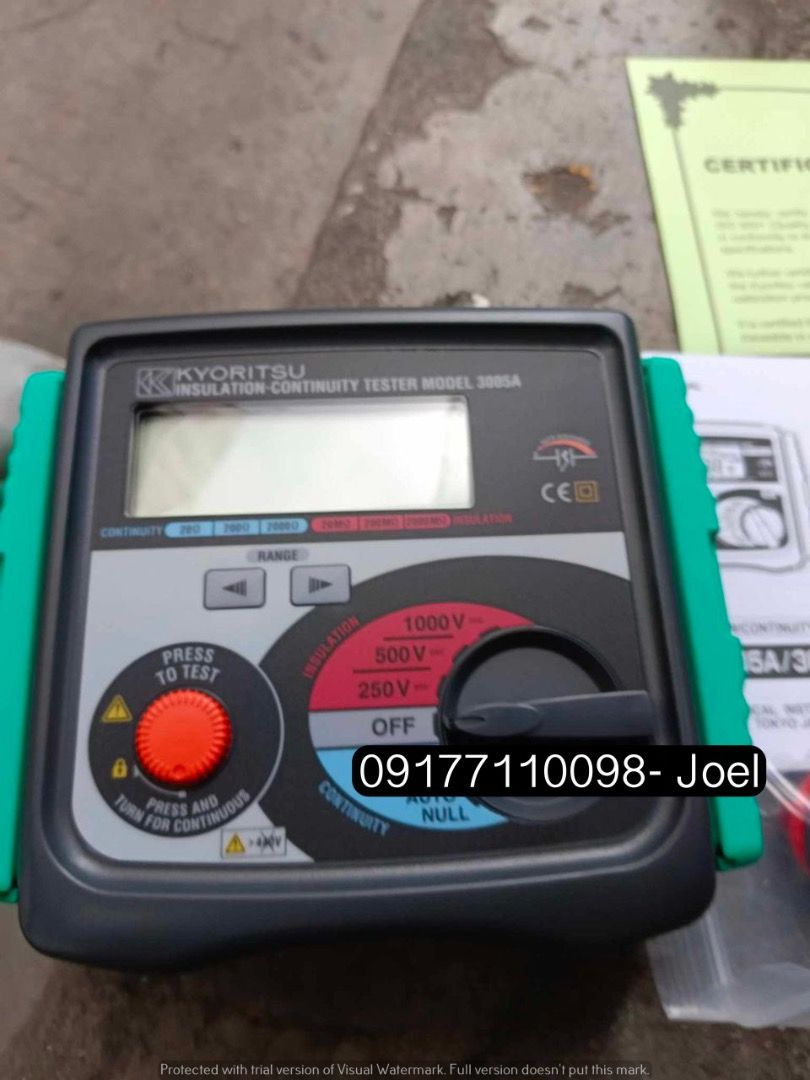 KYORITSU MEGGER TESTER, Commercial & Industrial, Construction Tools ...