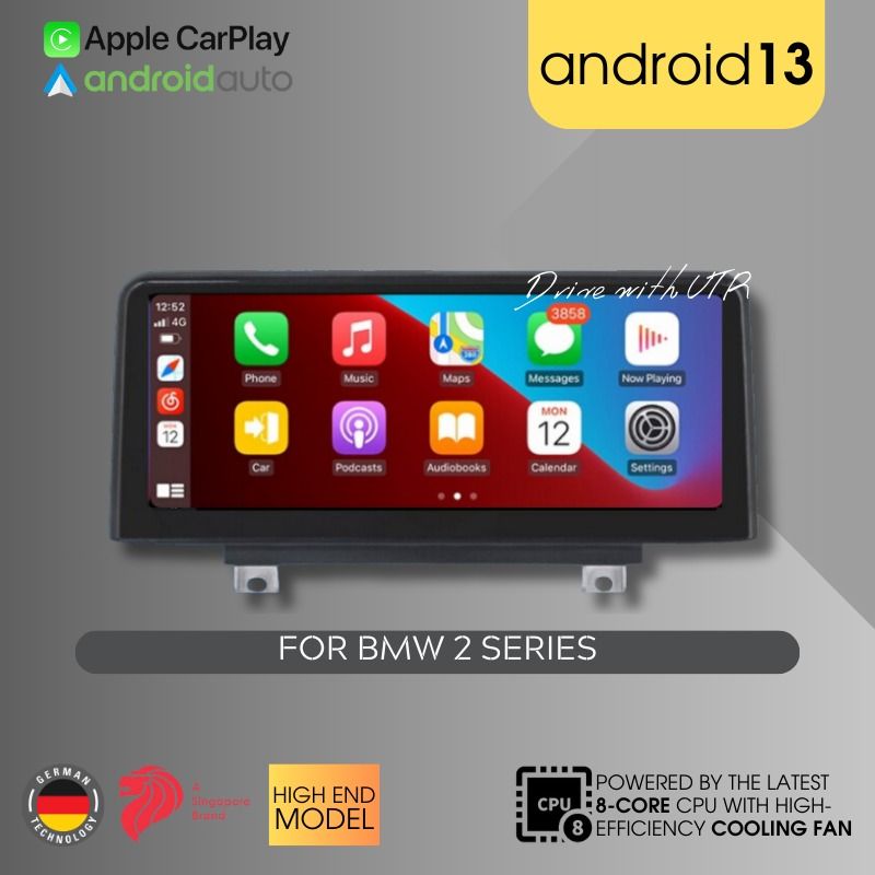LATEST HIGH END MODEL Android 13 BMW 2 SERIES F22 F45 F46 EVO Qualcomm ...