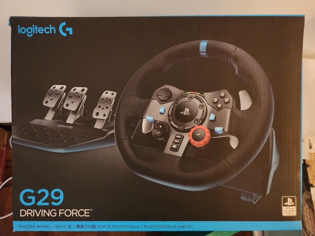 Logitech G29 racing wheel and pedals, Video Gaming, Gaming Accessories ...