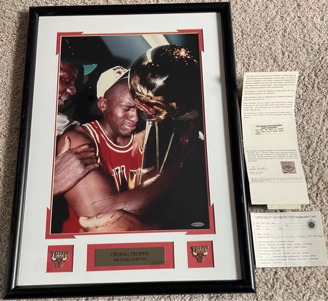 Michael Jordan UDA signed poster on Carousell