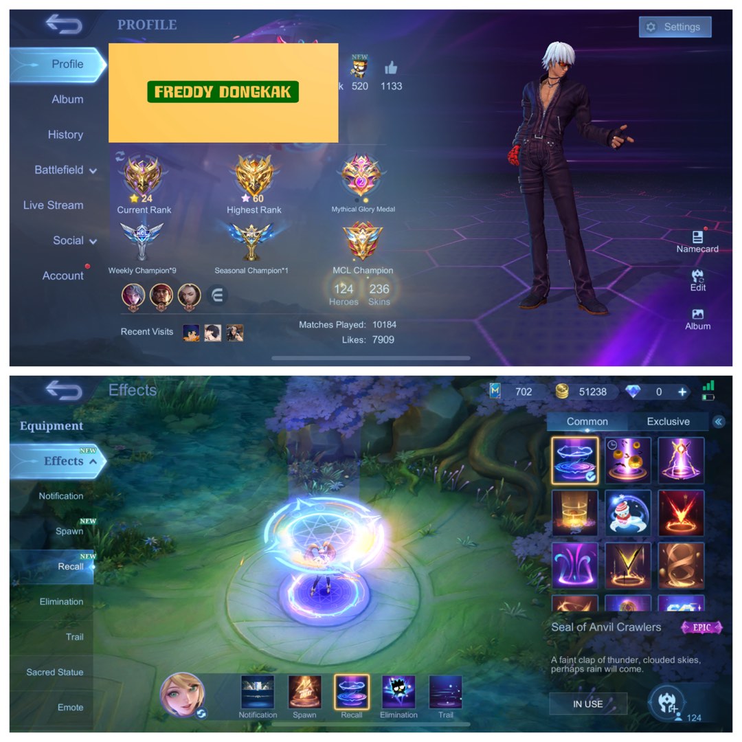 Mobile Legend Account, Video Gaming, Gaming Accessories, Game Gift ...