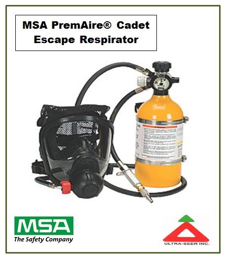 MSA PremAire Cadet Escape Respirator, Commercial & Industrial ...