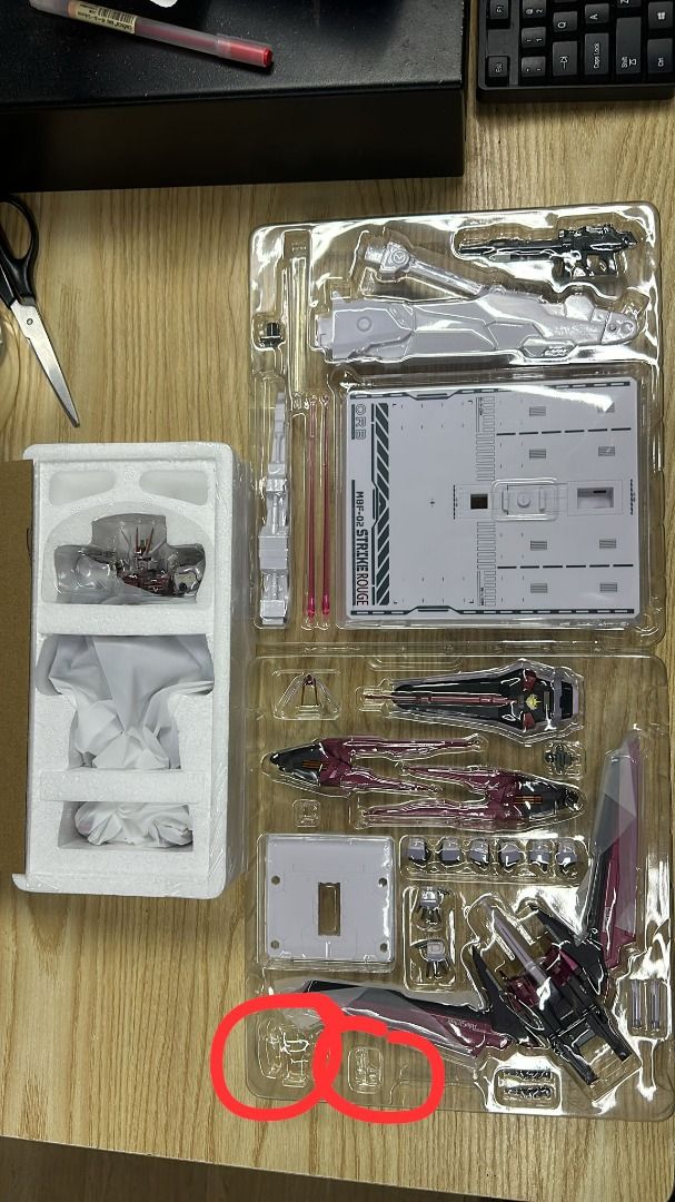 (N)開封品 缺件 Bandai Metal Build Strike Rouge Grand Slam 嫣紅突擊高達 裝備型 機動戰士 高達 ...