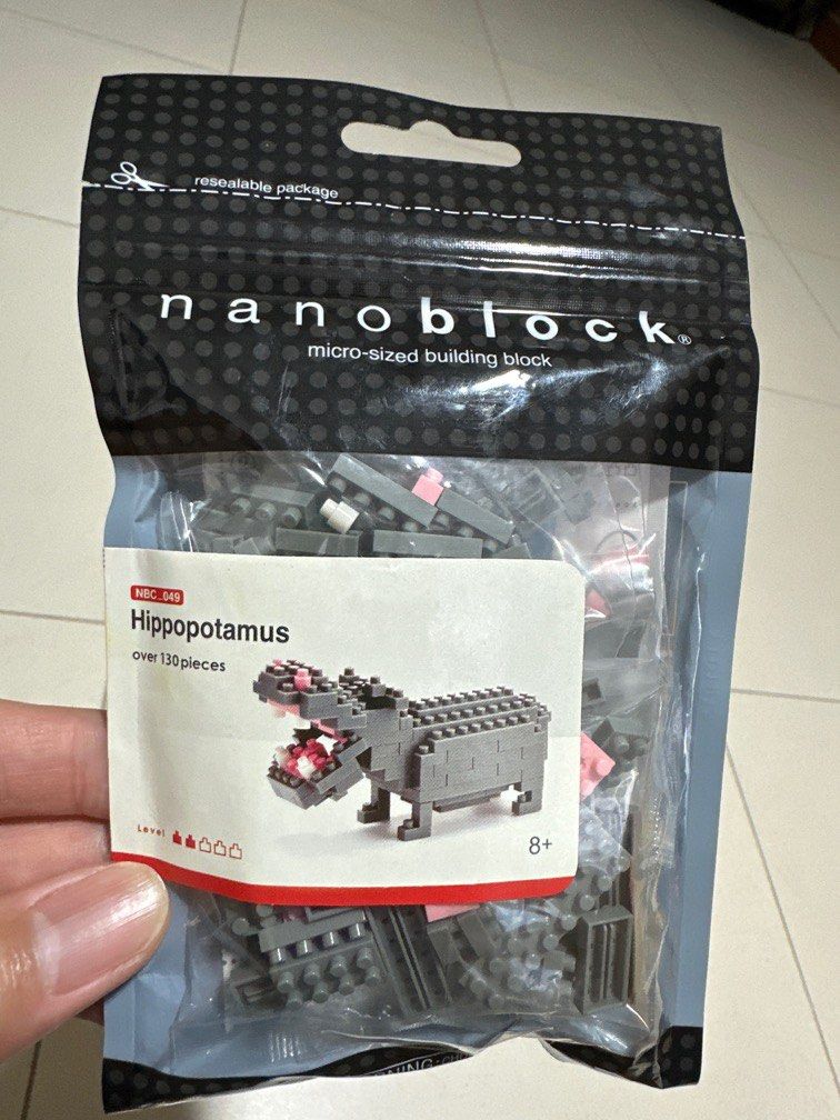 Nanoblock Lego Hippopotamus Authentic, Hobbies & Toys, Toys & Games on Carousell