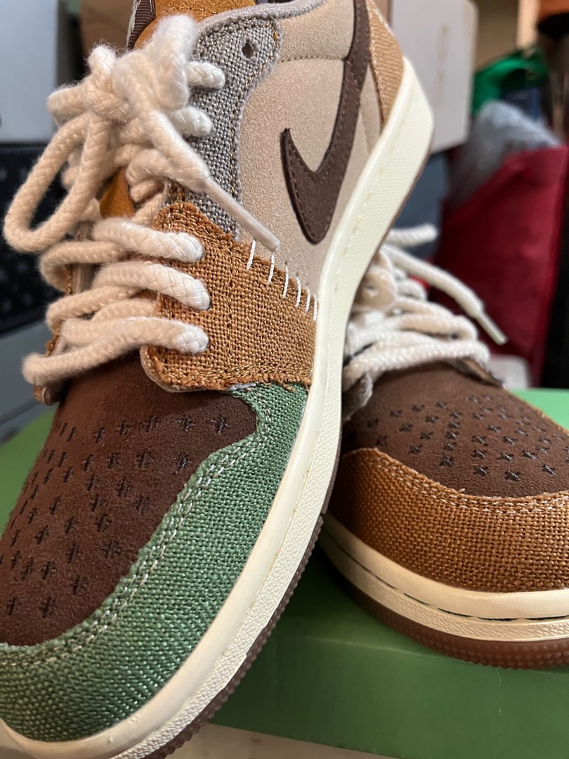 Nike Air Jordan 1 Low x Zion Vodoo, Women's Fashion, Footwear, Sneakers ...