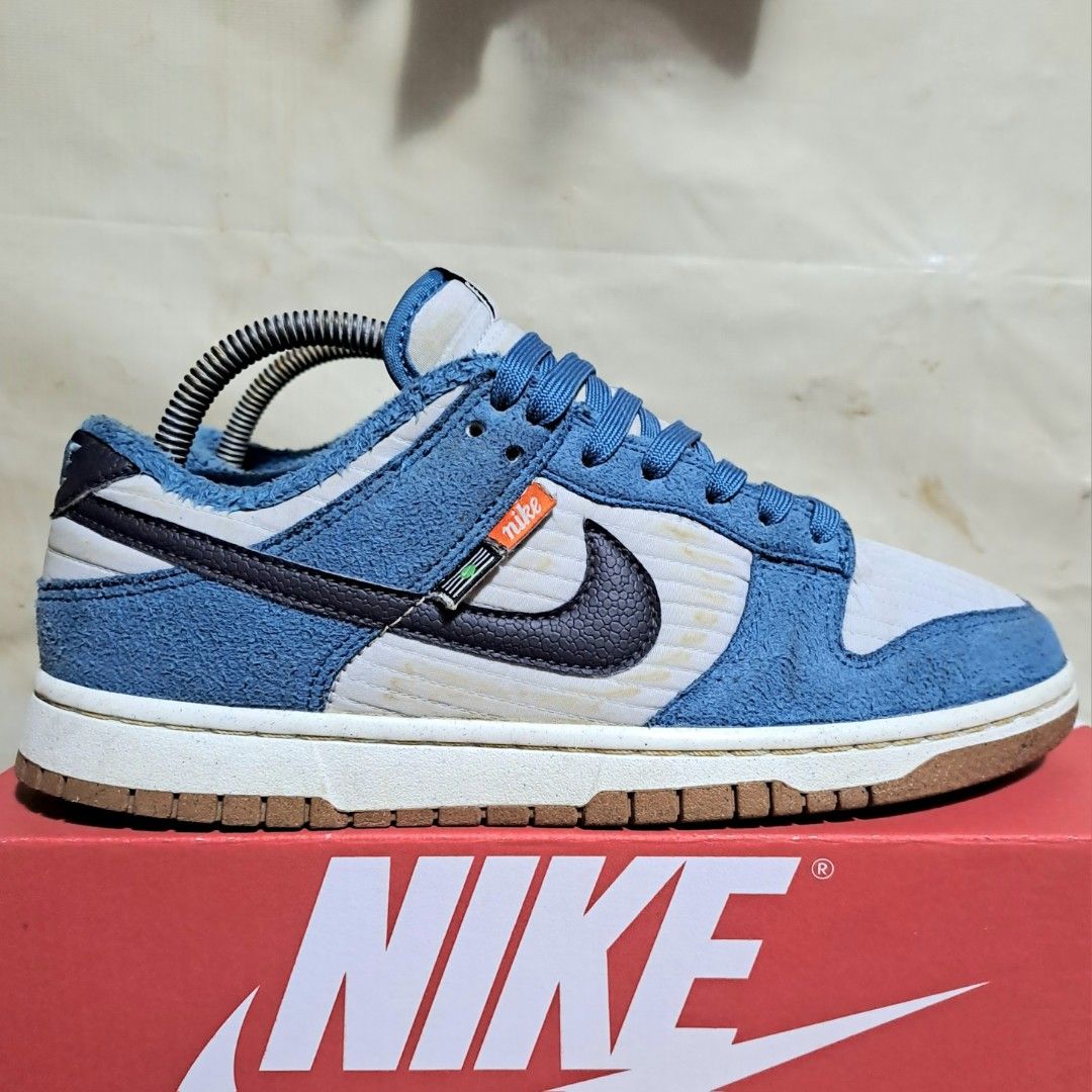 Nike Dunk Low SE Next Nature Rift Blue - ORIGINAL, Fesyen Pria, Sepatu ...