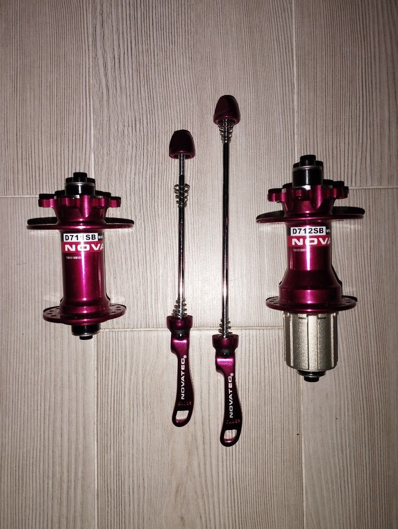 Novatec MTB disc hubset, Sports Equipment, Bicycles & Parts, Parts ...