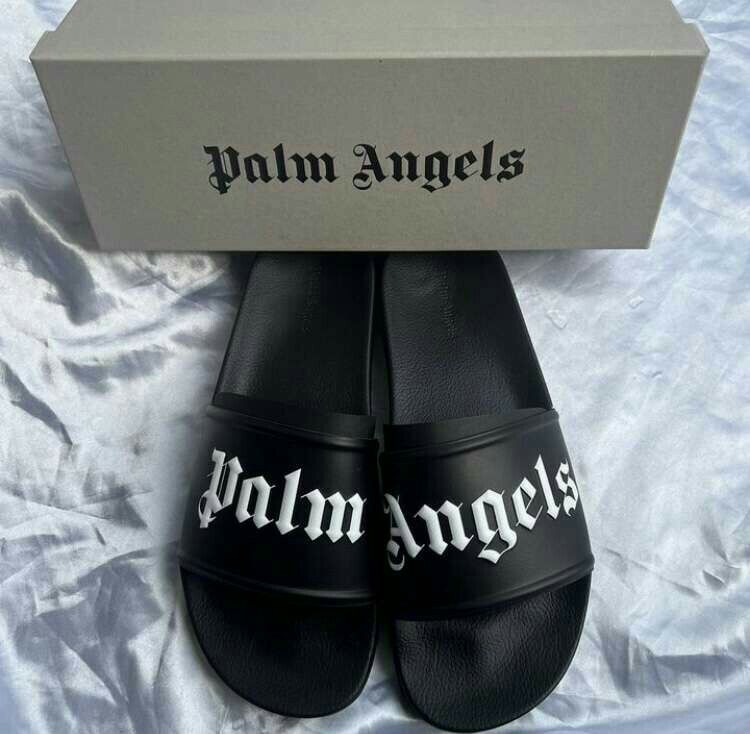 Palm Angels Slides, Men's Fashion, Footwear, Flipflops and Slides on ...