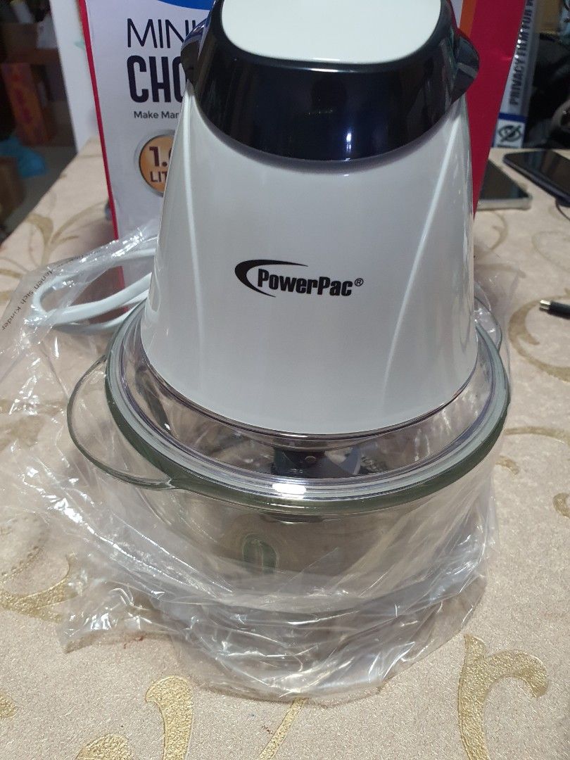 PowerPac Mini Chopper 1L, TV & Home Appliances, Kitchen Appliances ...
