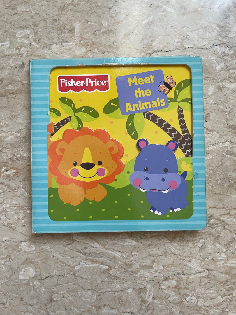 Preloved fisher price meet the animals book, Buku & Alat Tulis, Buku ...