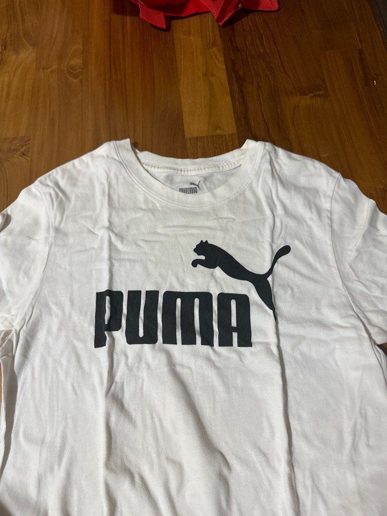 Puma Basic White Tee, Women's Fashion, Tops, Shirts on Carousell