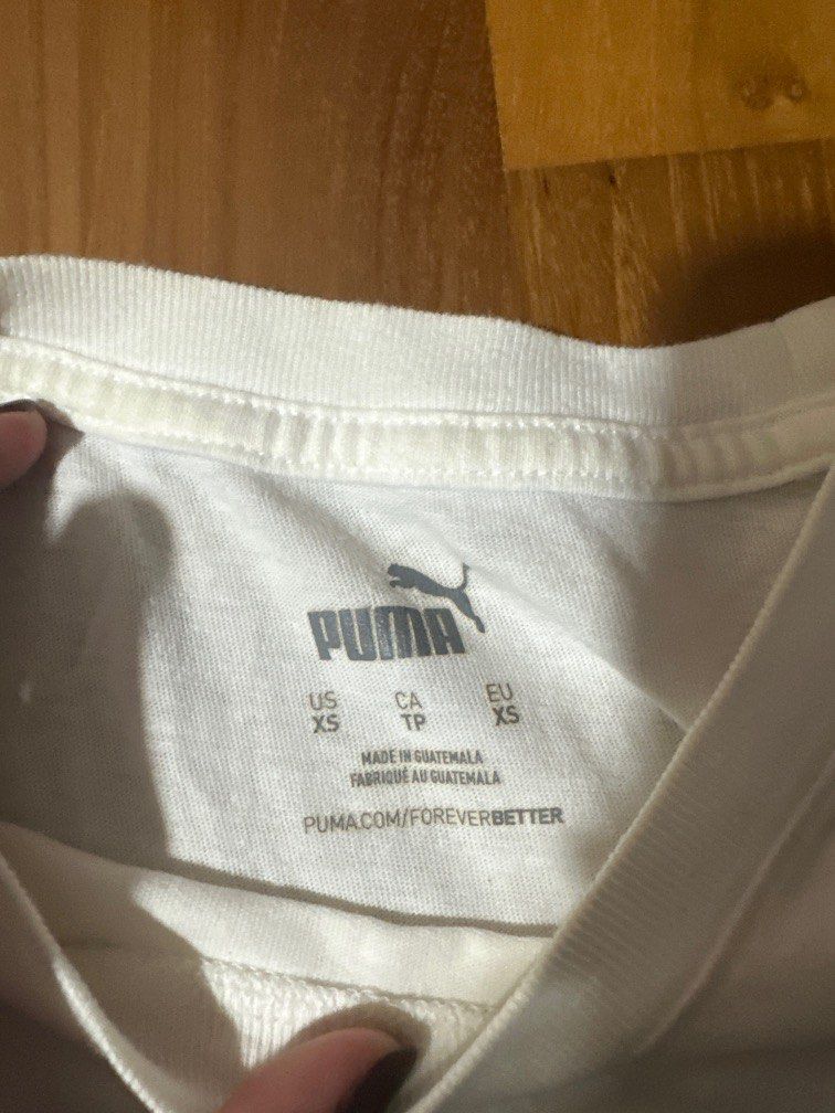 Puma Basic White Tee, Women's Fashion, Tops, Shirts on Carousell