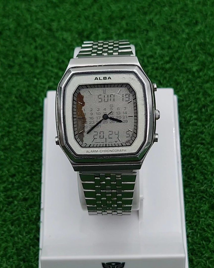 RARE VINTAGE SEIKO ALBA ANA-DIGI DUAL FACE Y950-506A, Men's Fashion ...