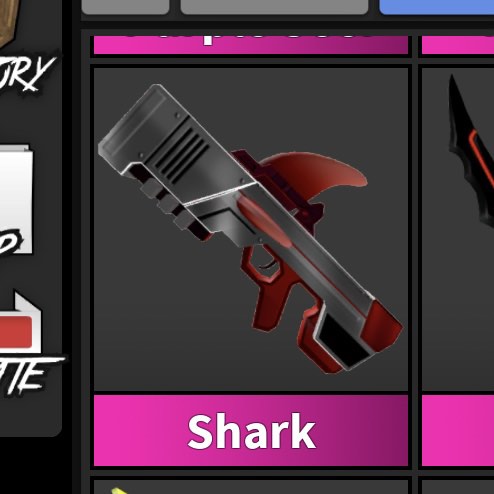 Roblox Murder Mystery 2 MM2 Shark Knife Weapon Blade Gun, Video Gaming ...