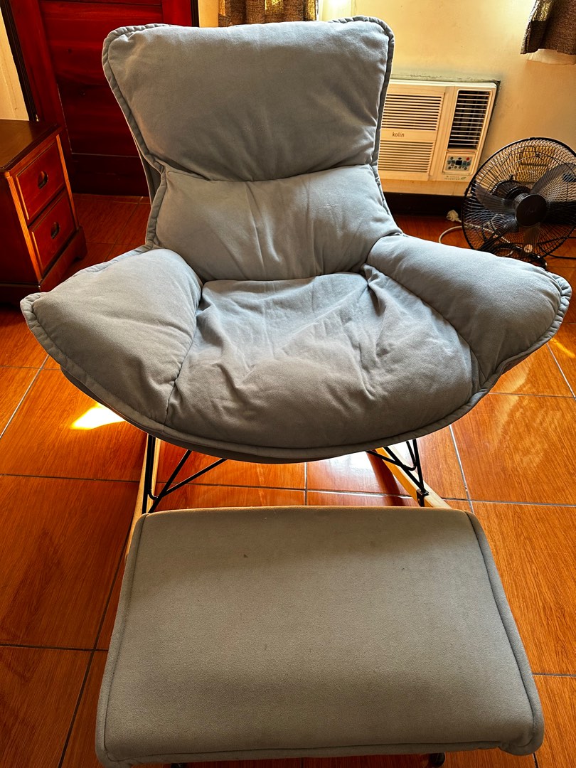 Rocking Chair with leg rest, Furniture & Home Living, Office Furniture ...