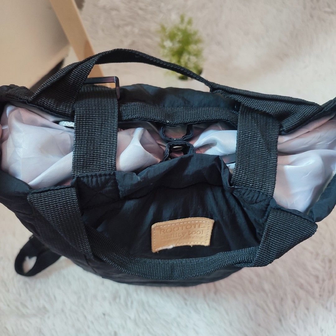 ROOTOTE Lightweight Backpack Nylon 2-Way Tote Bags, Women's Fashion ...