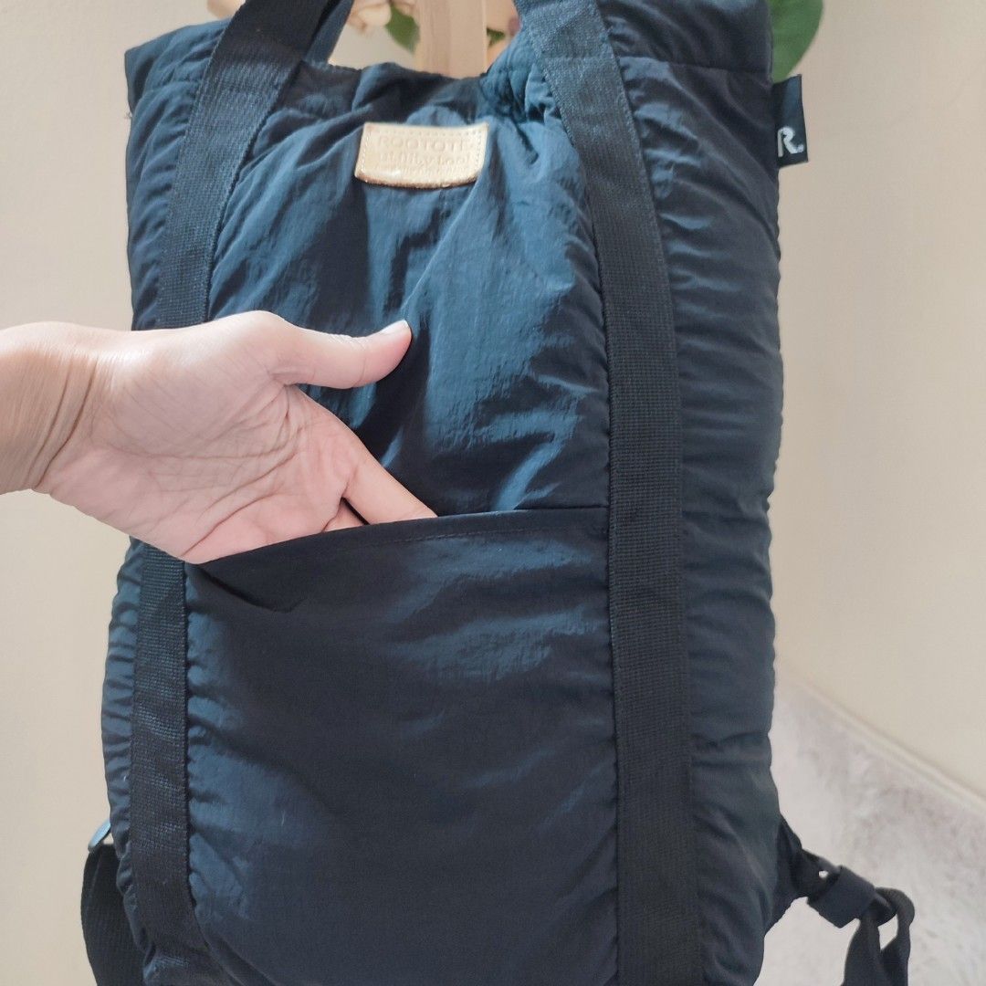 ROOTOTE Lightweight Backpack Nylon 2-Way Tote Bags, Women's Fashion, Bags & Wallets, Backpacks ...