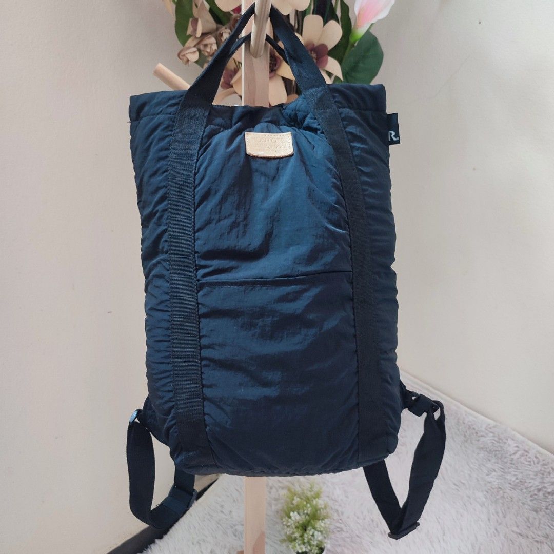 ROOTOTE Lightweight Backpack Nylon 2-Way Tote Bags, Women's Fashion, Bags & Wallets, Backpacks ...