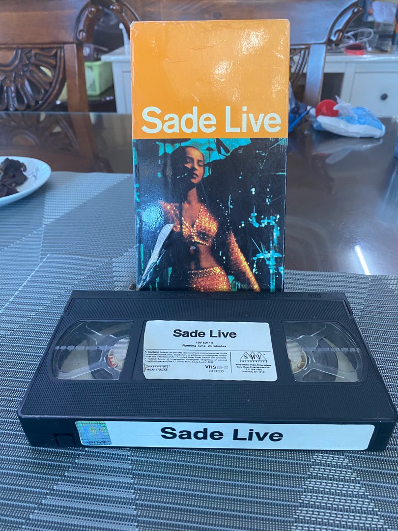 SADE - LIVE - Original Epic Music Video VHS - Preloved - Not DVD CD ...
