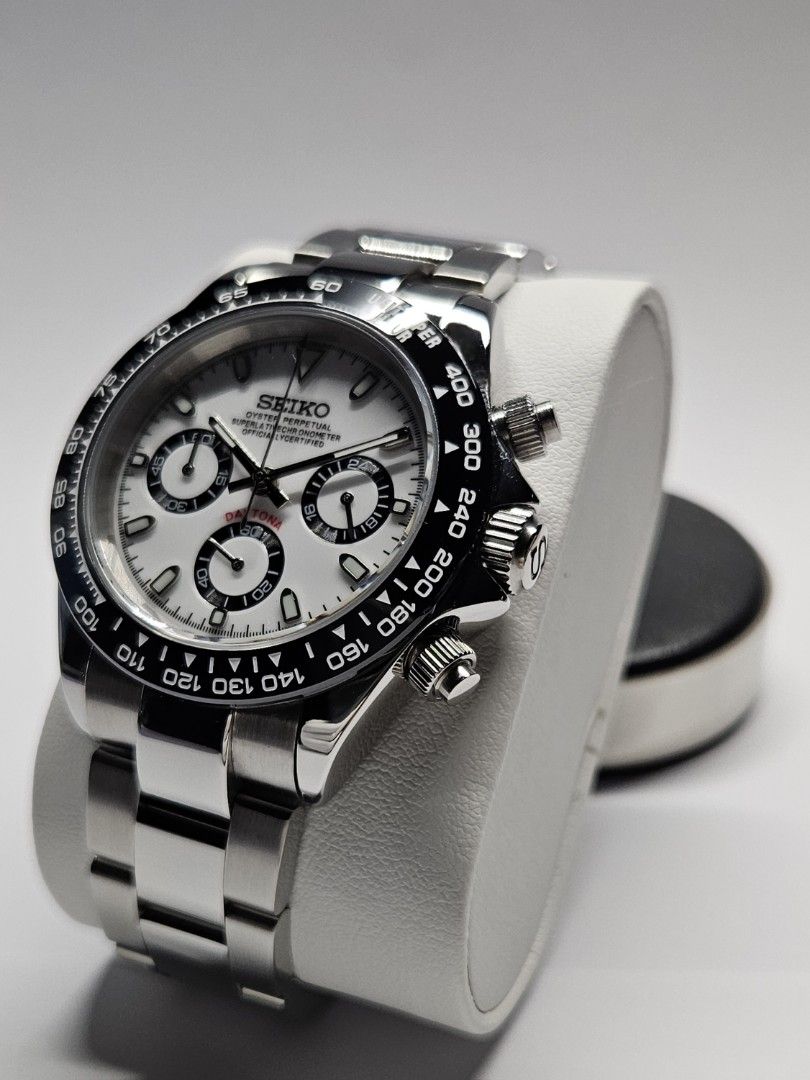 [Seiko MOD] Panda Daytona 40mm, Men's Fashion, Watches & Accessories ...