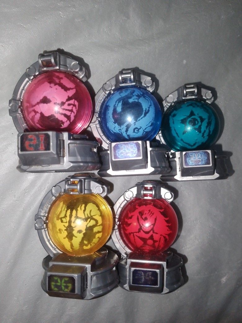 Sentai Kyuranger DX Kyutamas 5 Pieces Set, Hobbies & Toys, Toys & Games ...