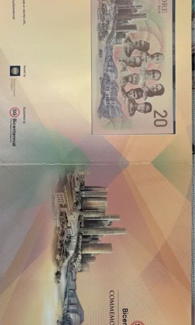 SG Bicentennial commemorative Note, Hobbies & Toys, Memorabilia ...