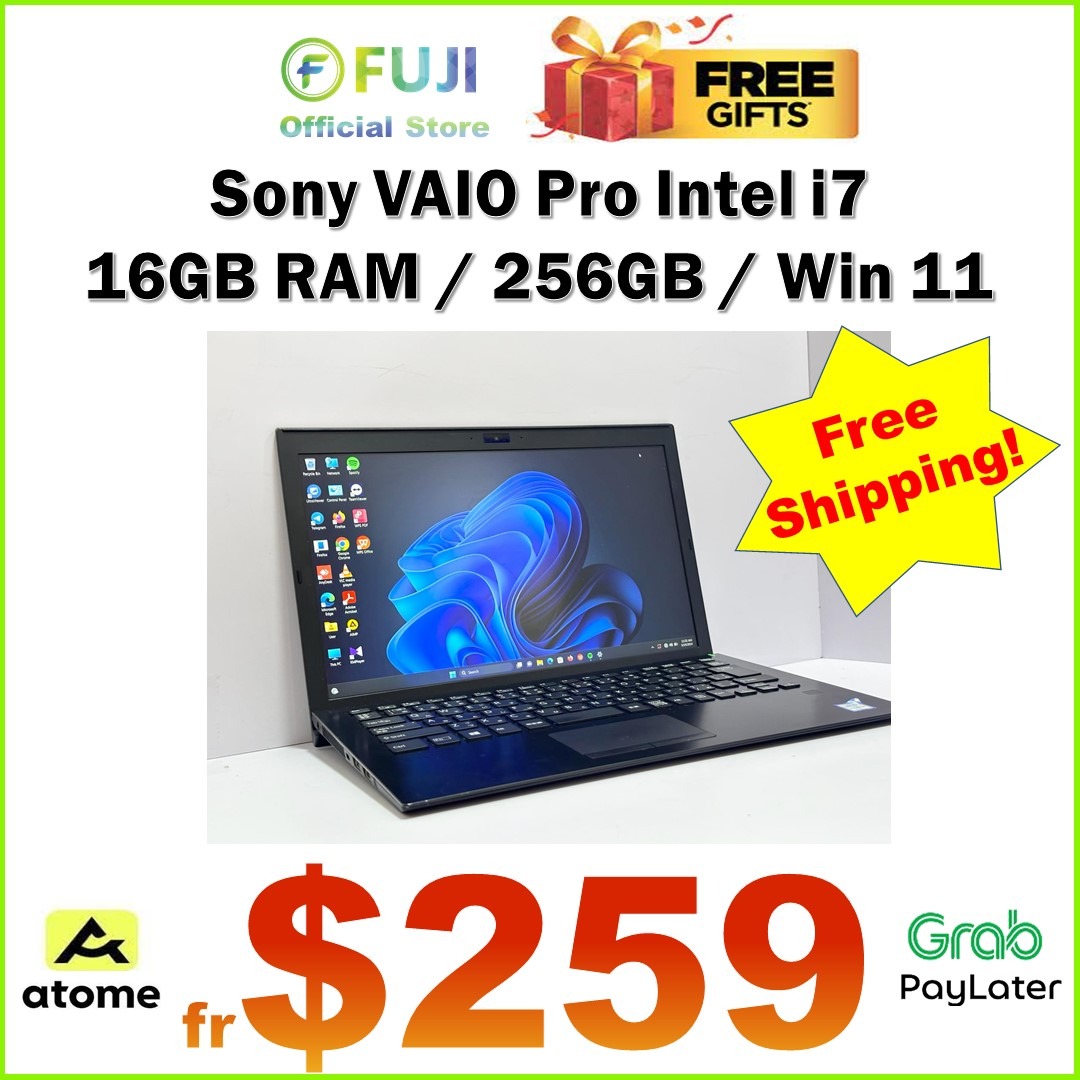 Sony VAIO Pro Intel i7 Laptop - 14 Inch FHD - 8GB RAM + 256GB SSD - Win ...