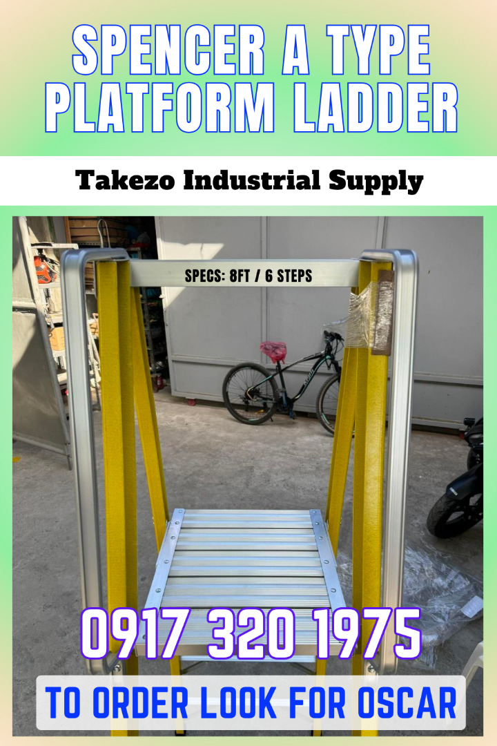 SPENCER A TYPE PLATFORM LADDER, Commercial & Industrial, Construction ...