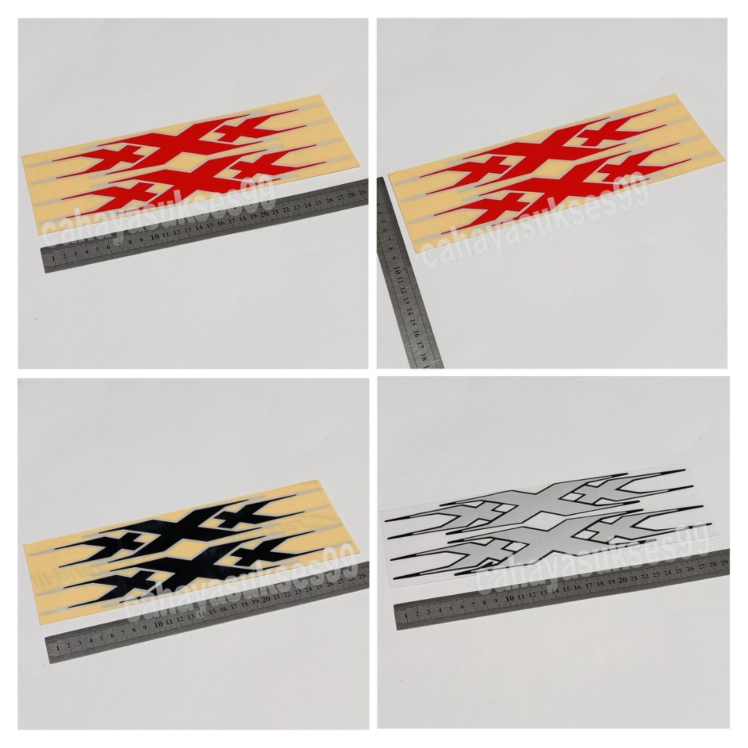 Sticker Triple XXX Putih Hitam Merah Cutting Stiker Body Motor MOGE ...