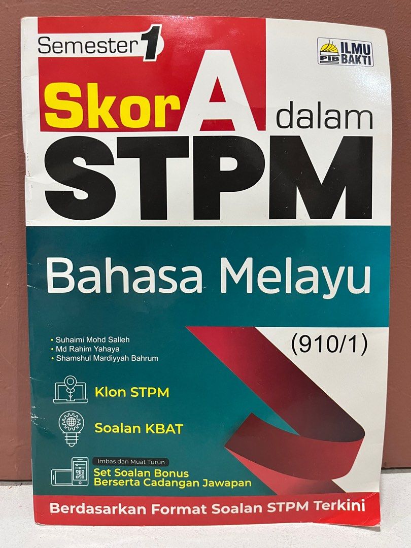 STPM Bahasa Melayu Skor A Sem 1, Hobbies & Toys, Books & Magazines, Assessment Books on Carousell