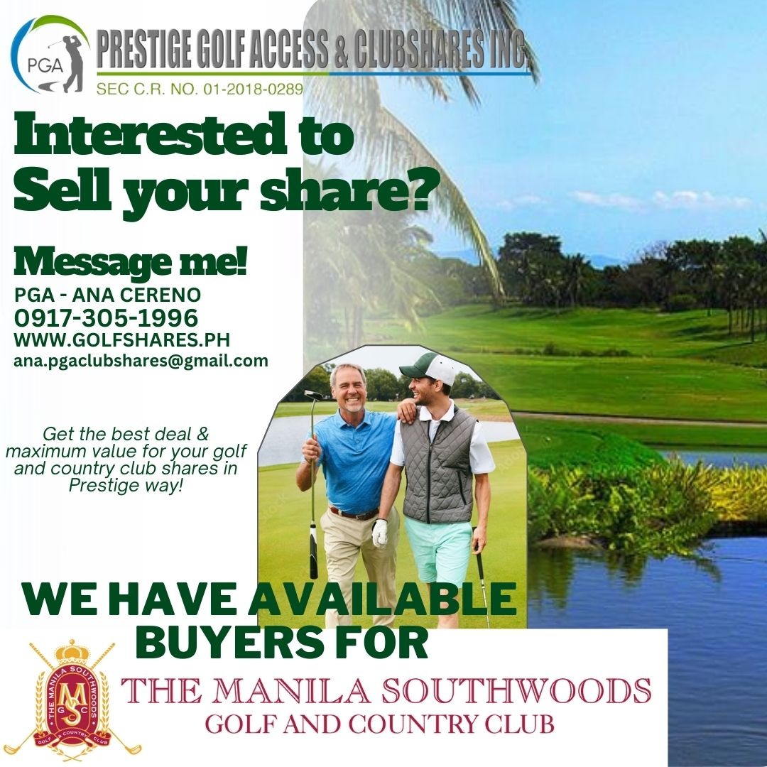 THE MANILA SOUTHWOODS GOLF & COUNTRY CLUB - SHARE, Sports Equipment ...