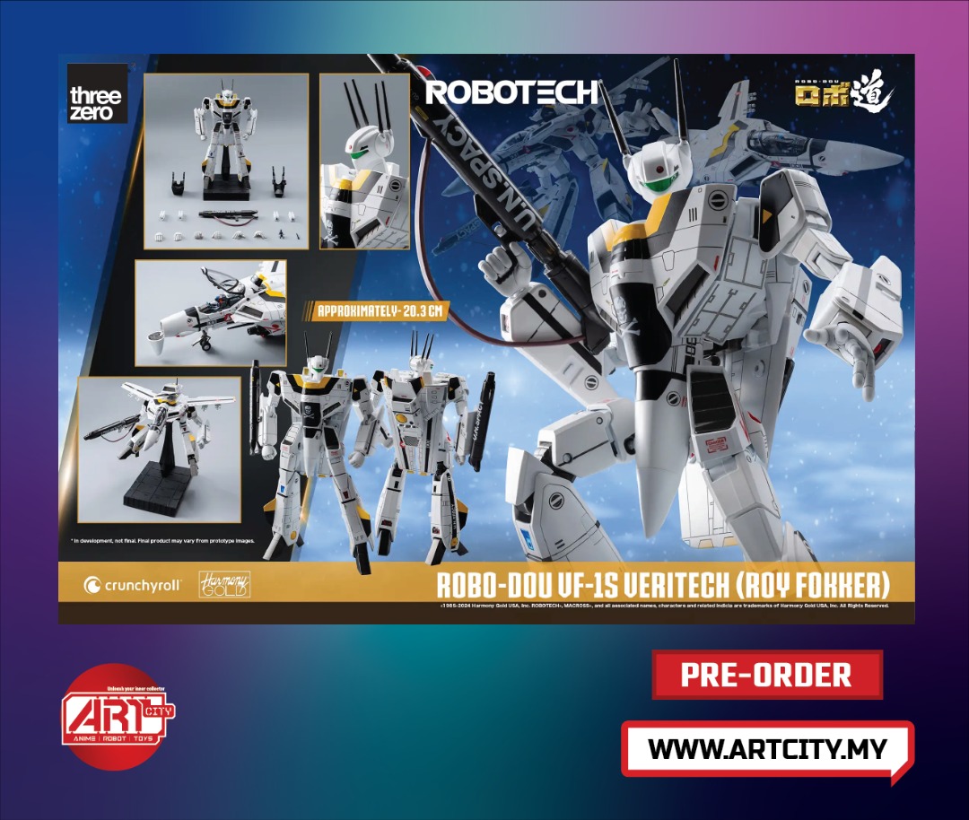 ThreeZero - Robotech Macross - Robo-Dou VF-1J Veritech - Roy Fokker - VF1S, Hobbies & Toys, Toys ...