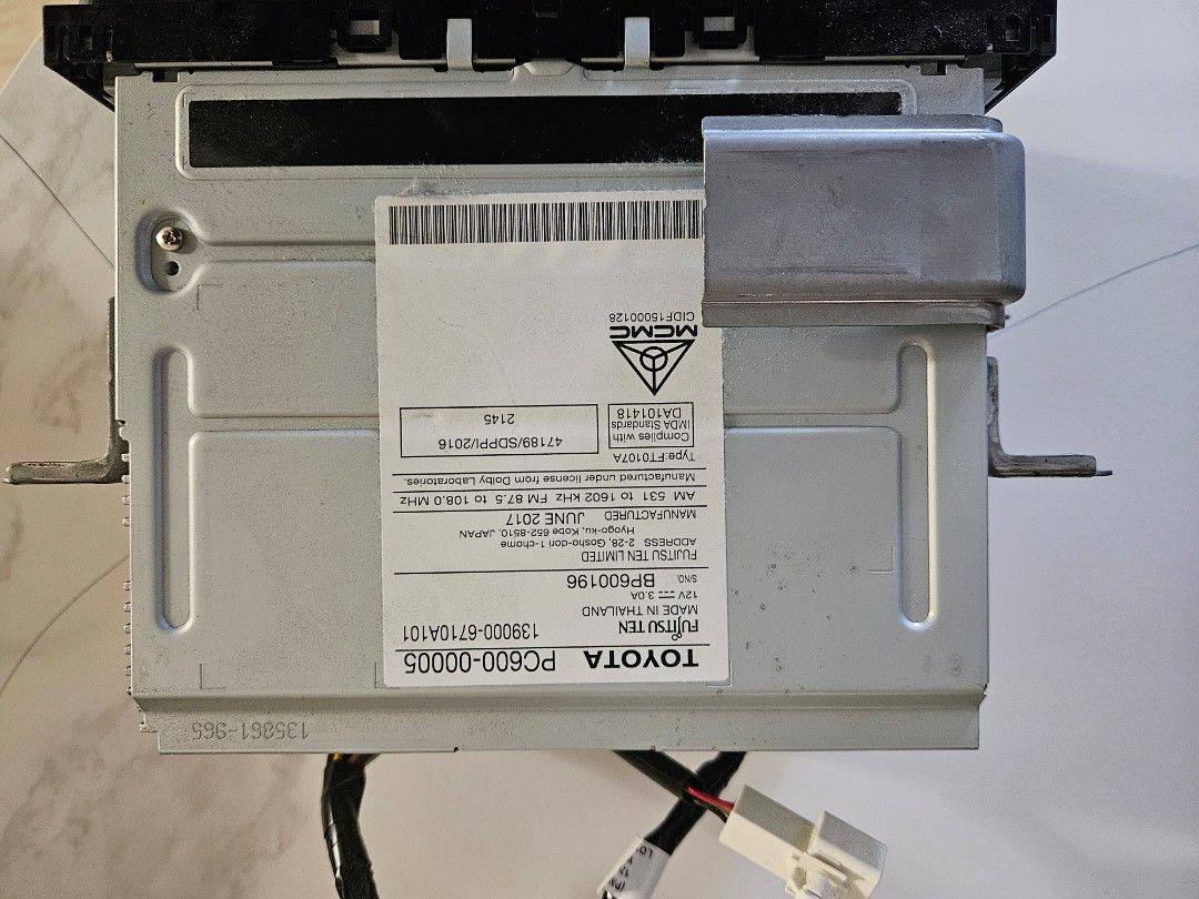Toyota wish original head unit, Car Accessories, Accessories on Carousell