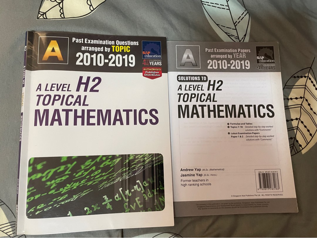 TYS A level mathematics H2 topical, Hobbies & Toys, Books & Magazines ...