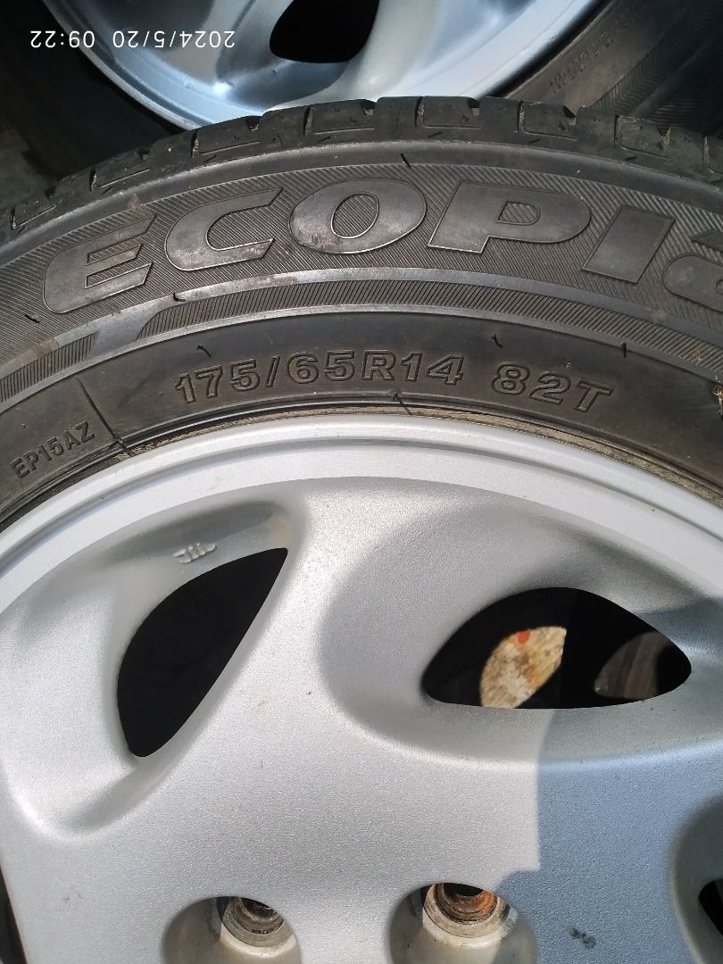 Velg Oem Mitsubishi Lancer Evo 4 Ring 14, Aksesoris Mobil di Carousell