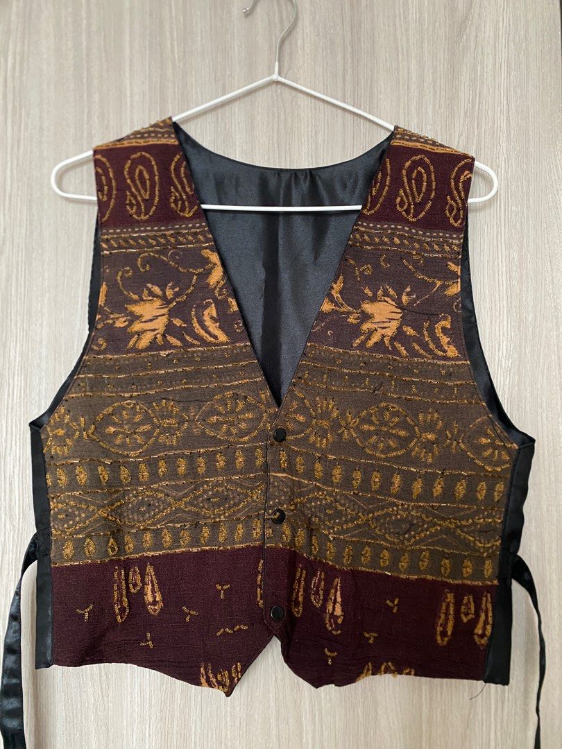Vintage Vest Rompi Adat, Fesyen Wanita, Pakaian Wanita, Jumpsuits di ...