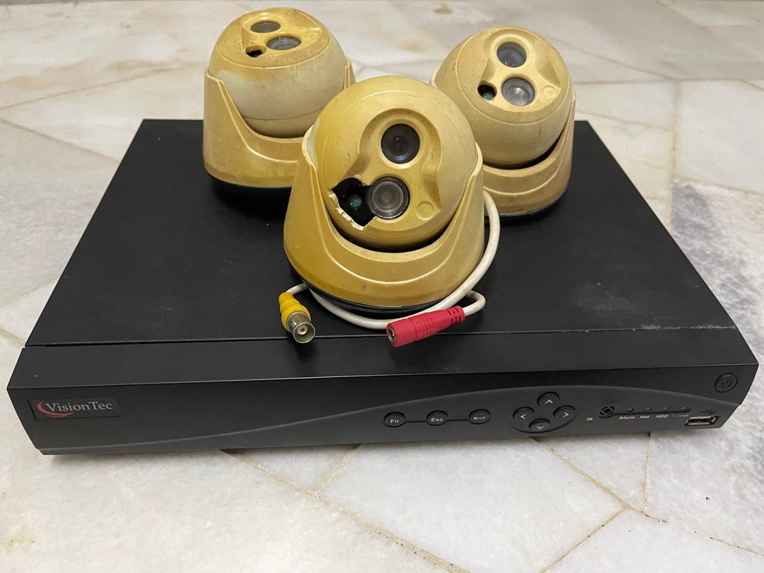 VisionTec CCTV 4CH, Furniture & Home Living, Security & Locks, Security Systems & CCTV Cameras ...