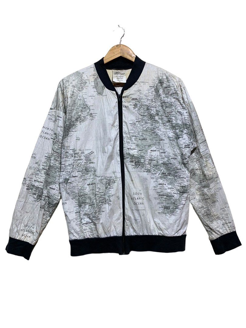 VTG WORLD MAP KURT COBAIN WORN, Men's Fashion, Coats, Jackets and ...