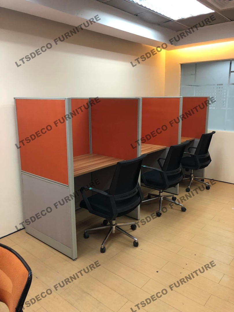 workstation cubicle linear type full fabric office furniture and ...