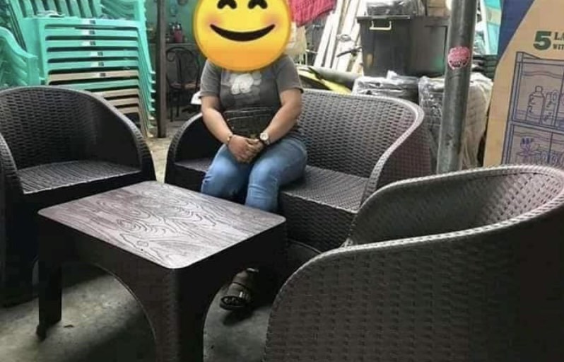 Zooey Rattan Sala Set, Furniture & Home Living, Furniture, Sofas on ...