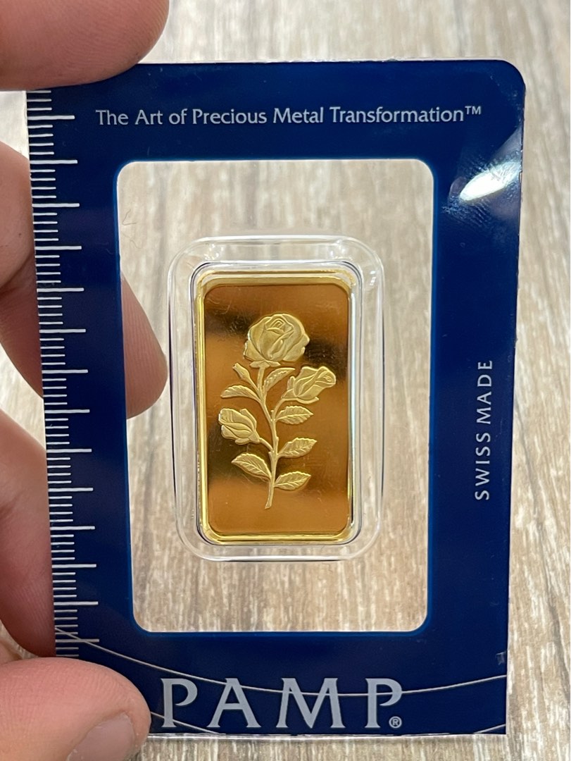 20g Pamp Rosa 24k 9999 gold Bar, Hobbies & Toys, Memorabilia ...