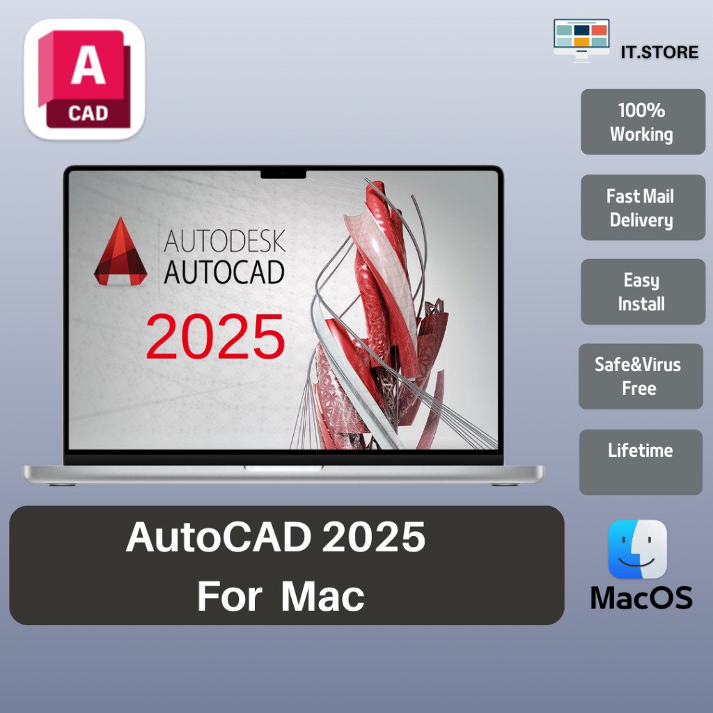 AutoCAD 2025 Lifetime for M1/M2 M3 Chip Apple Silicone Or Intel MacOs ...