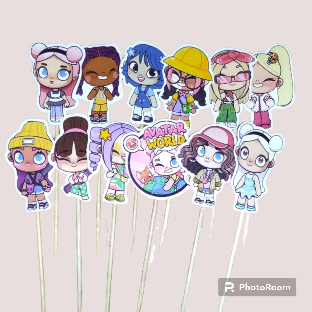 Avatar World Theme Birthday Party Banner Cupcake Cake Topper Decoration ...