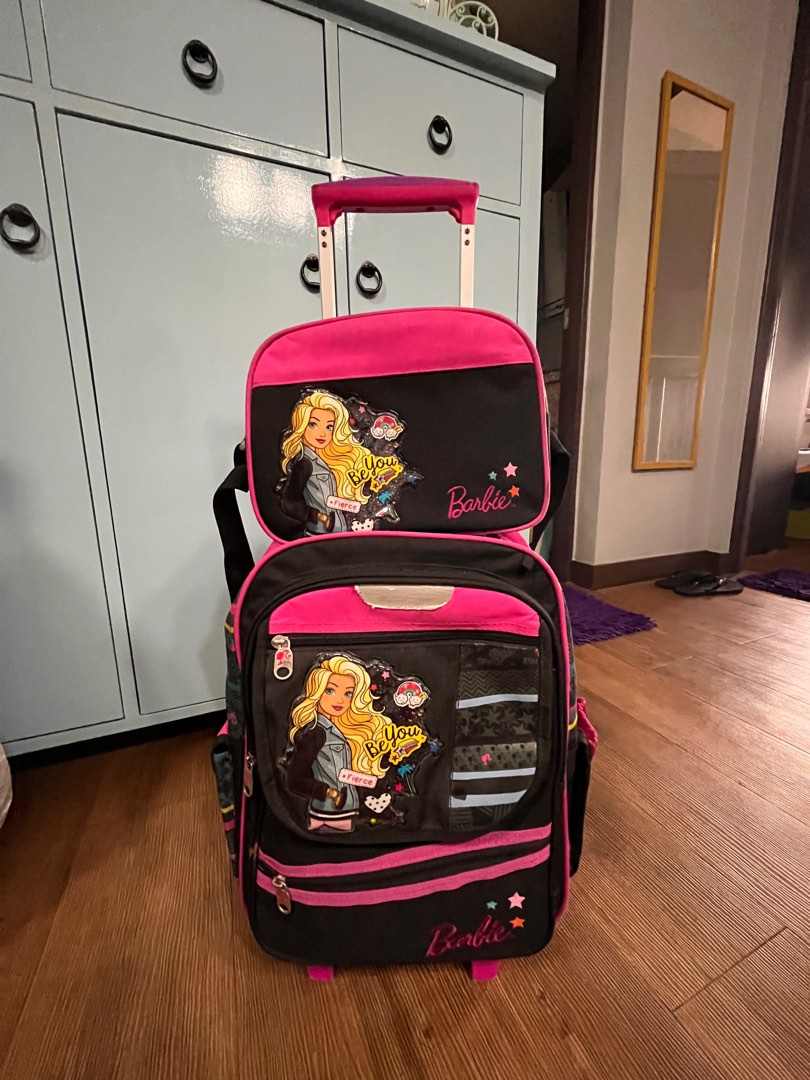 Barbie Trolley Bag, Computers & Tech, Parts & Accessories, Laptop Bags ...